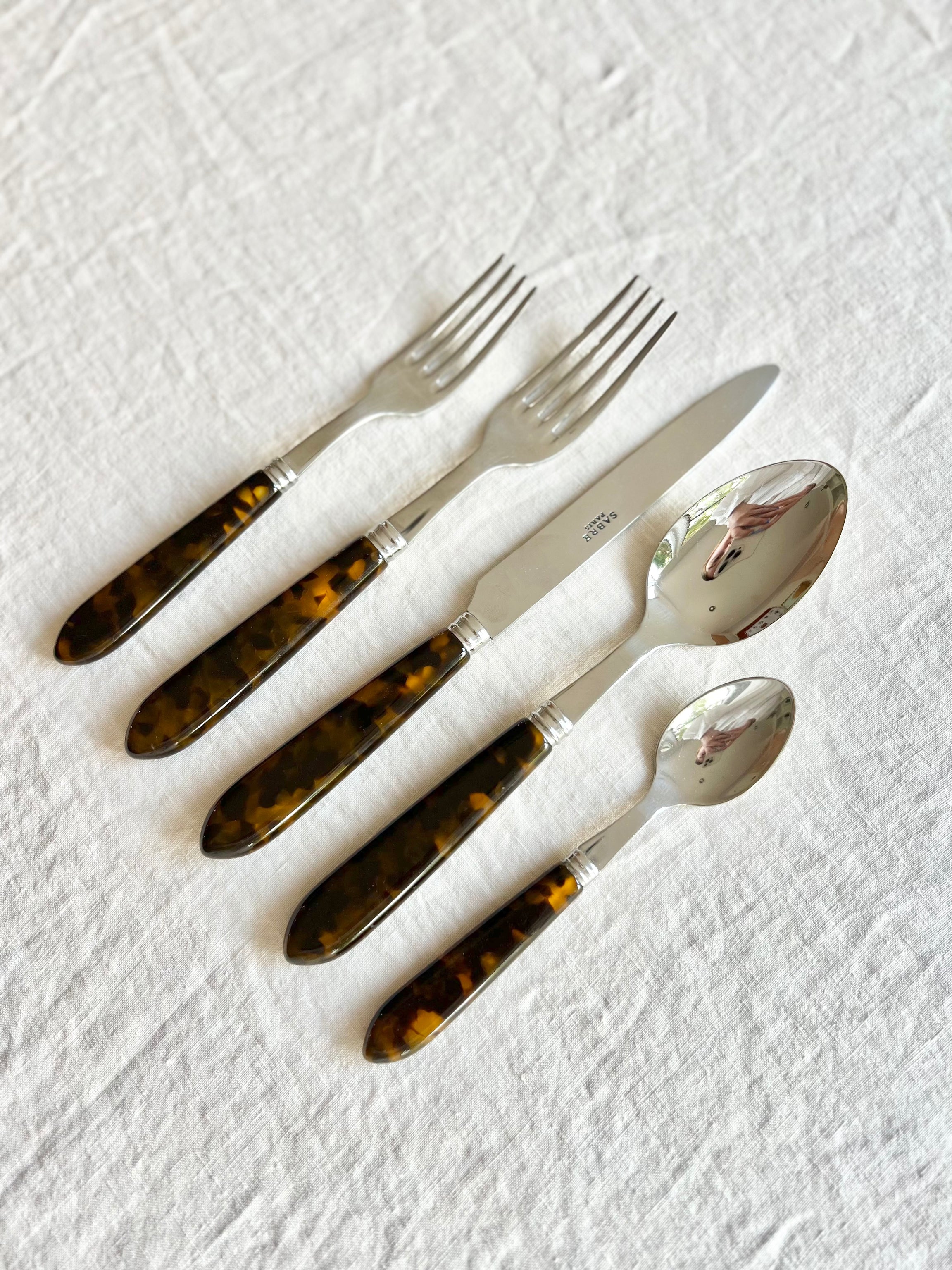 Oslo Tortoise Flatware – thearkrentals
